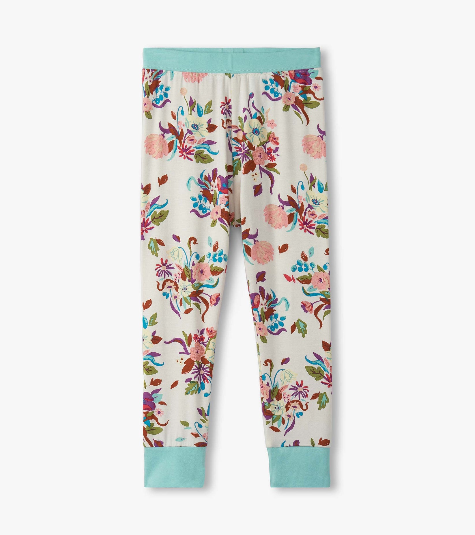 Girls Fall Floral Bamboo Pajama Set