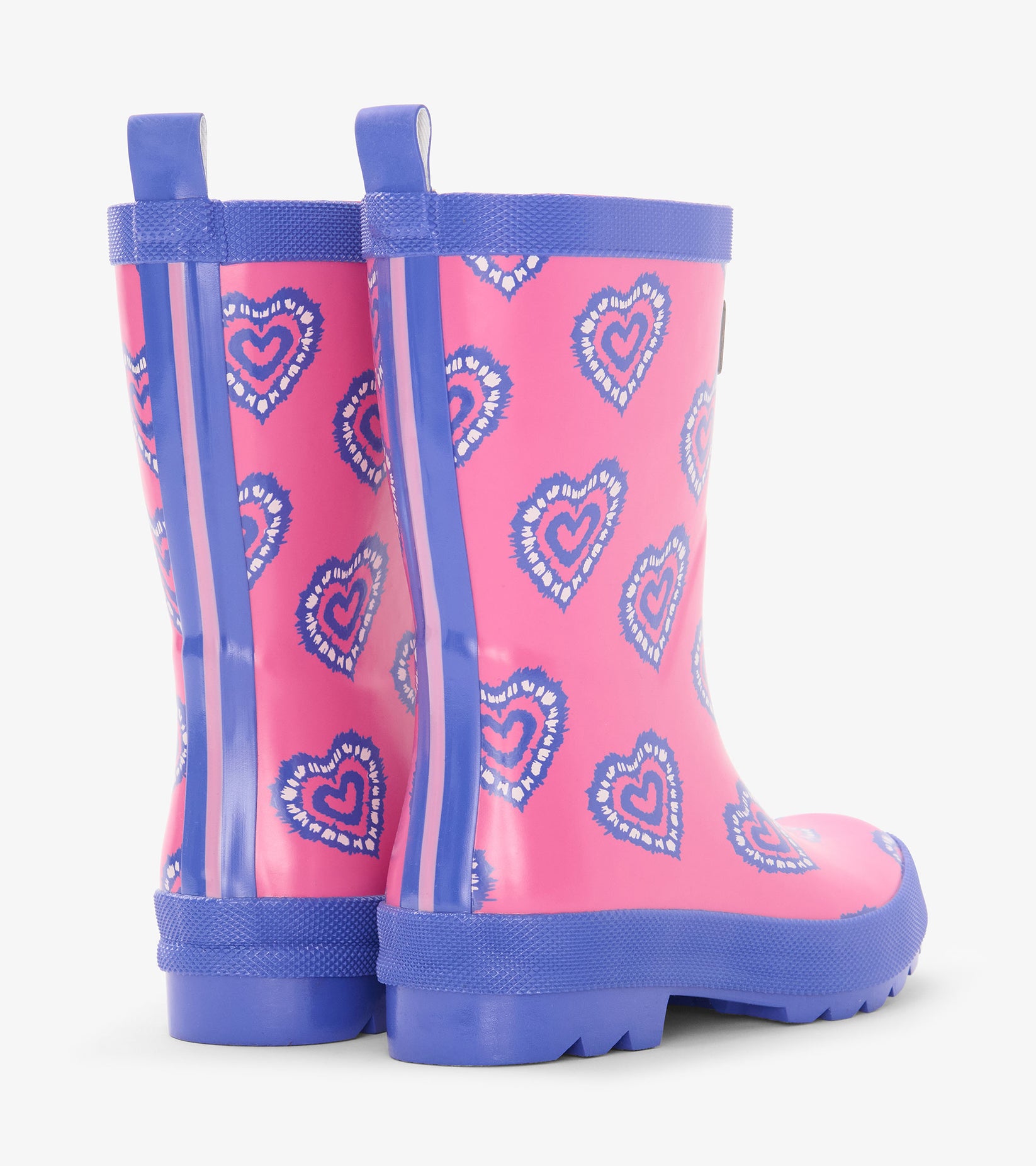 Girls Heart Burst Shiny Rain Boots
